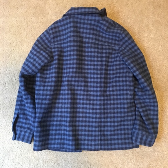 Denim&Co | Tops | Denim Company Periwinkle And Navy Flannel | Poshmark